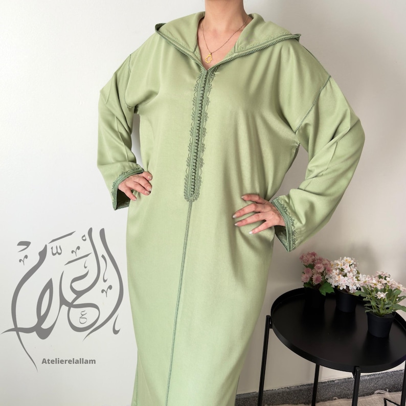 New Ramadan 2026 Moroccan Jellaba, Embroidered Mlifa Djellaba, Light ...