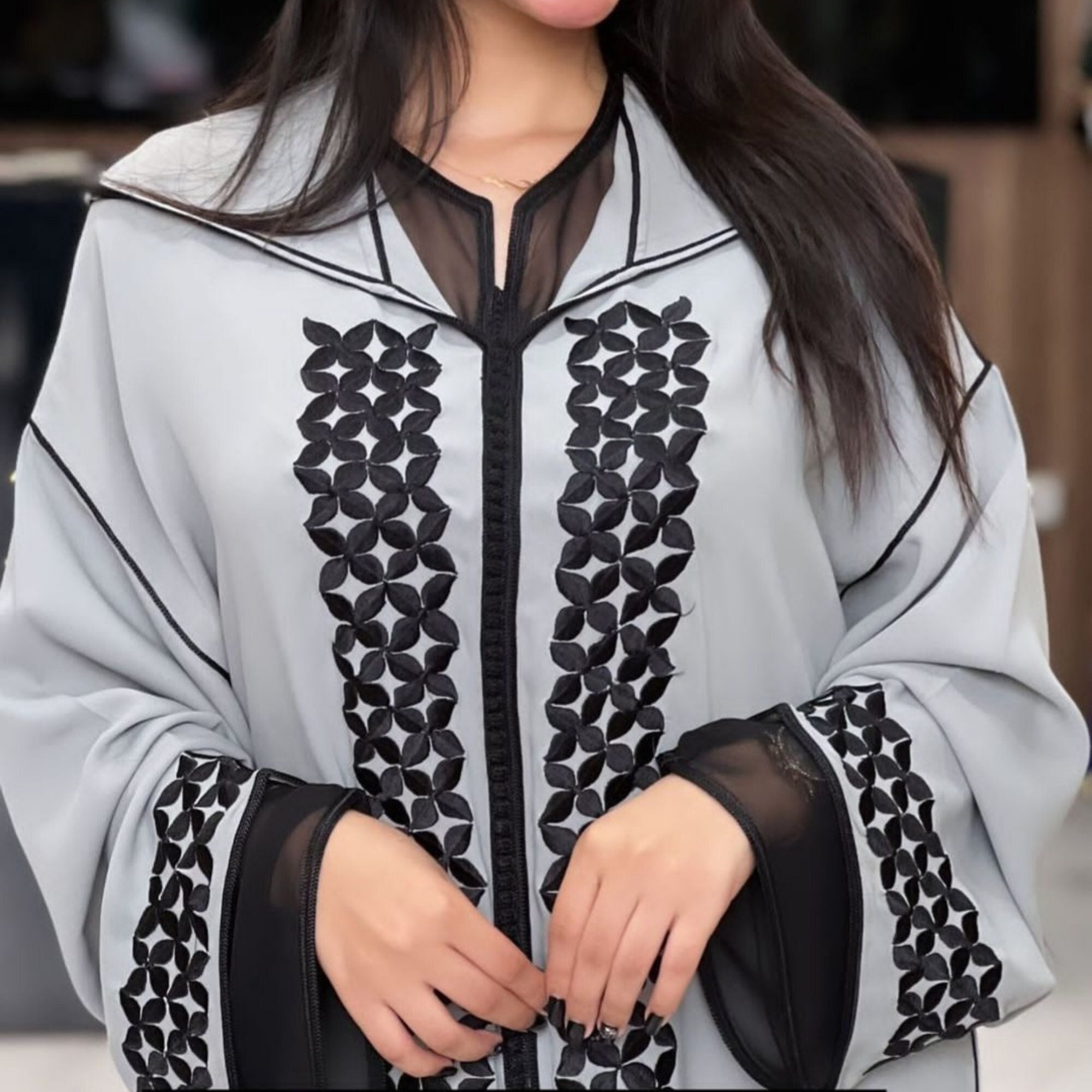 Moroccan Jellaba "ramadan 2025 Collection", Embroidered Djellaba, 2 ...