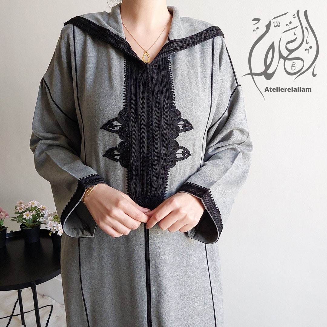 Winter Jellaba, Ramadan 2024 Djellaba, Embroidered Moroccan Jalaba ...