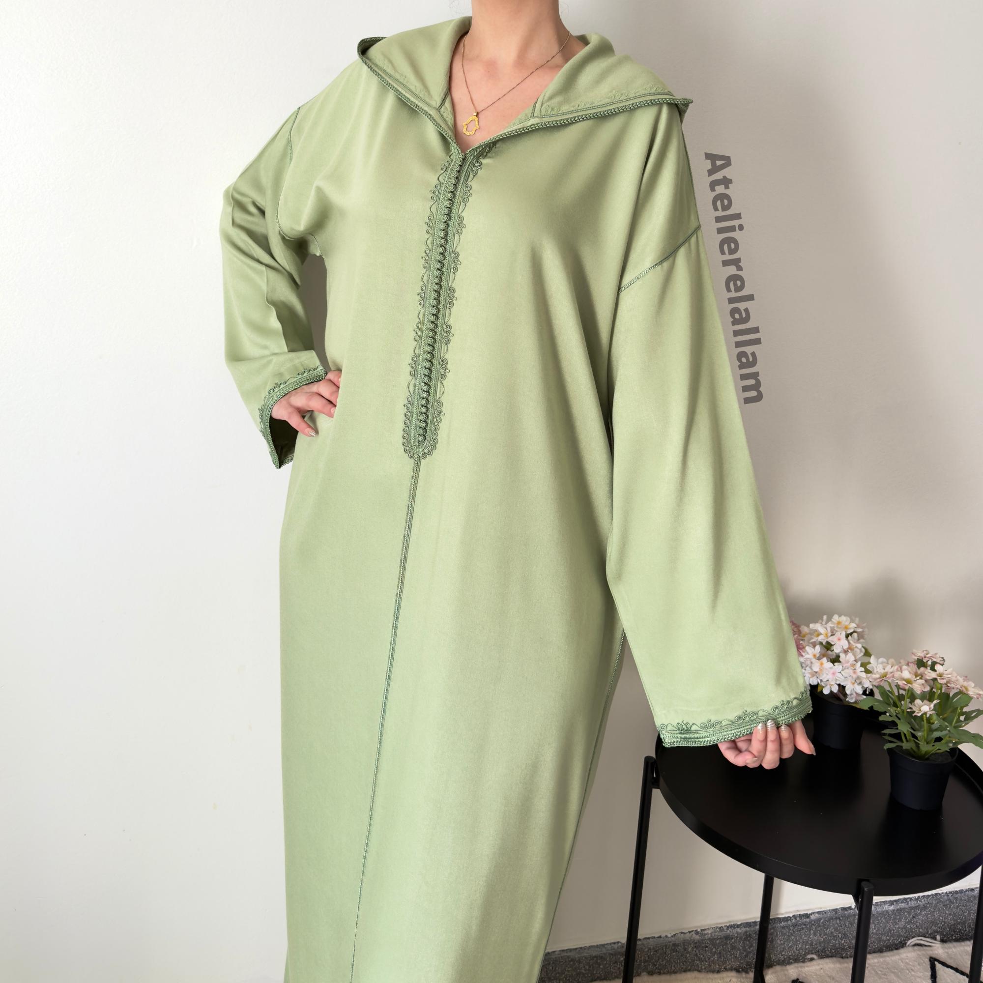 New Ramadan 2026 Moroccan Jellaba, Embroidered Mlifa Djellaba, Light ...