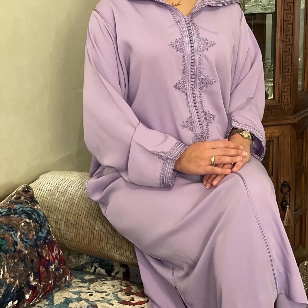 Classy Ramadan 2025 Jellaba, Embroidered Djellaba, Eid Al Fitr Jalaba ...