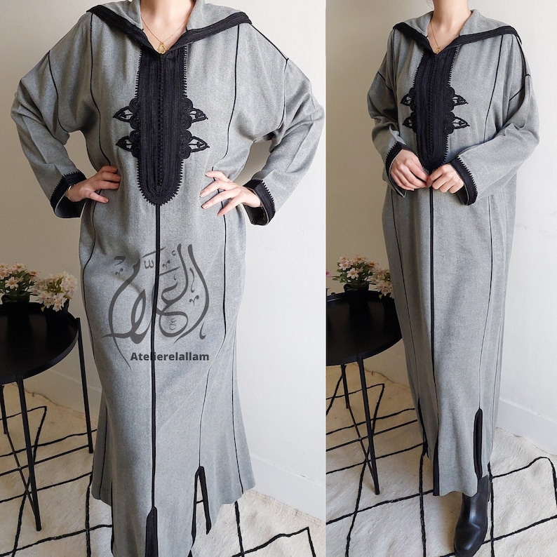 Winter Jellaba, Ramadan 2024 Djellaba, Embroidered Moroccan Jalaba ...
