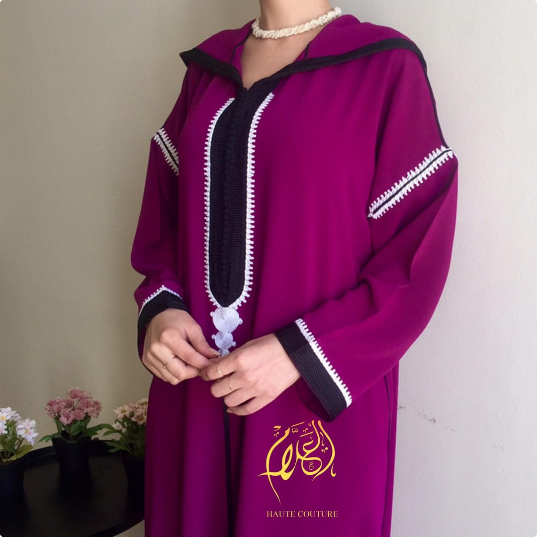 Ramadan 2026 – Moroccan Jellaba in French Plum, Eid Al Fitr Abaya ...