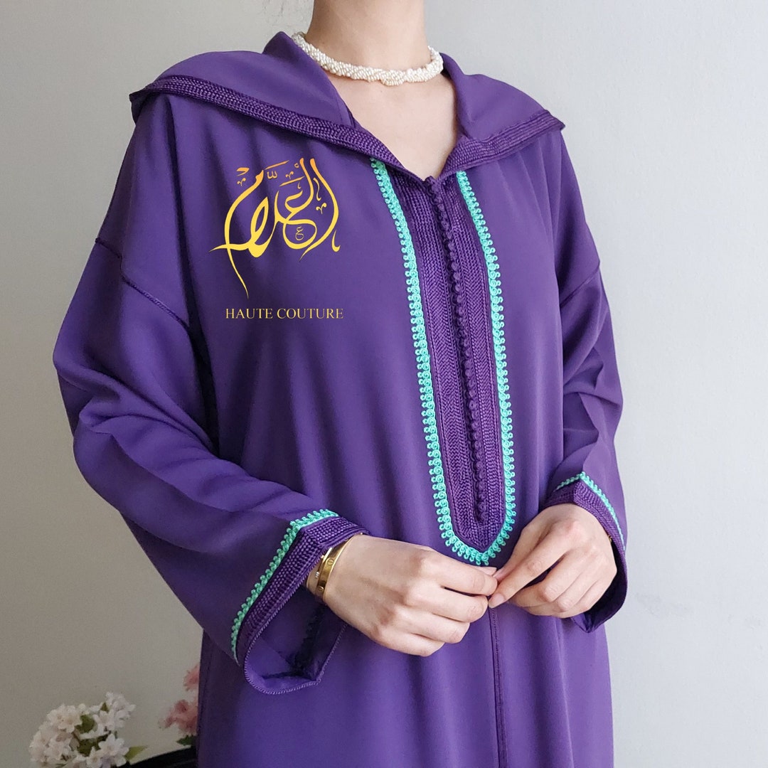 Ramadan 2025 Jellaba, Embroidered Moroccan Jellaba, Elegant Eid Al Fitr ...