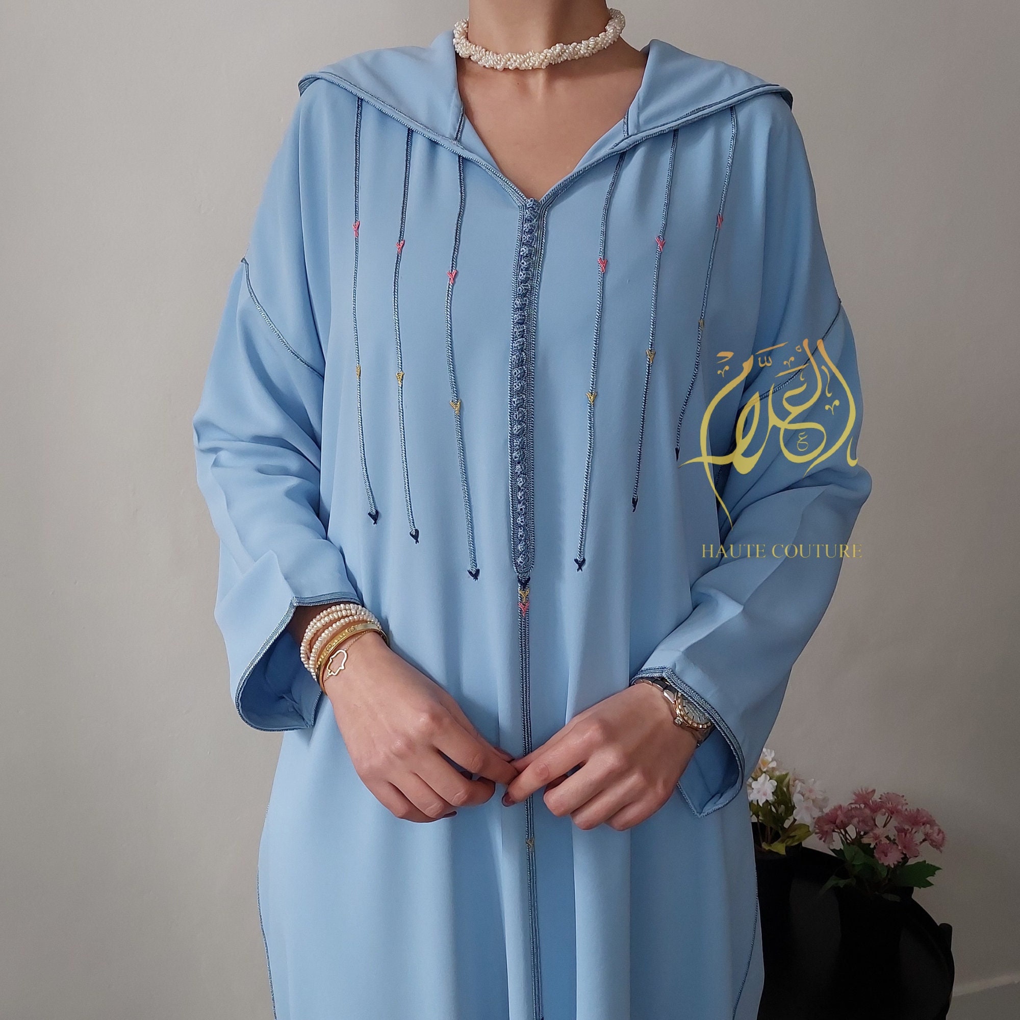 Handmade Berhmane Jellaba, Womens Traditional Moroccan Jallaba, Hooded ...
