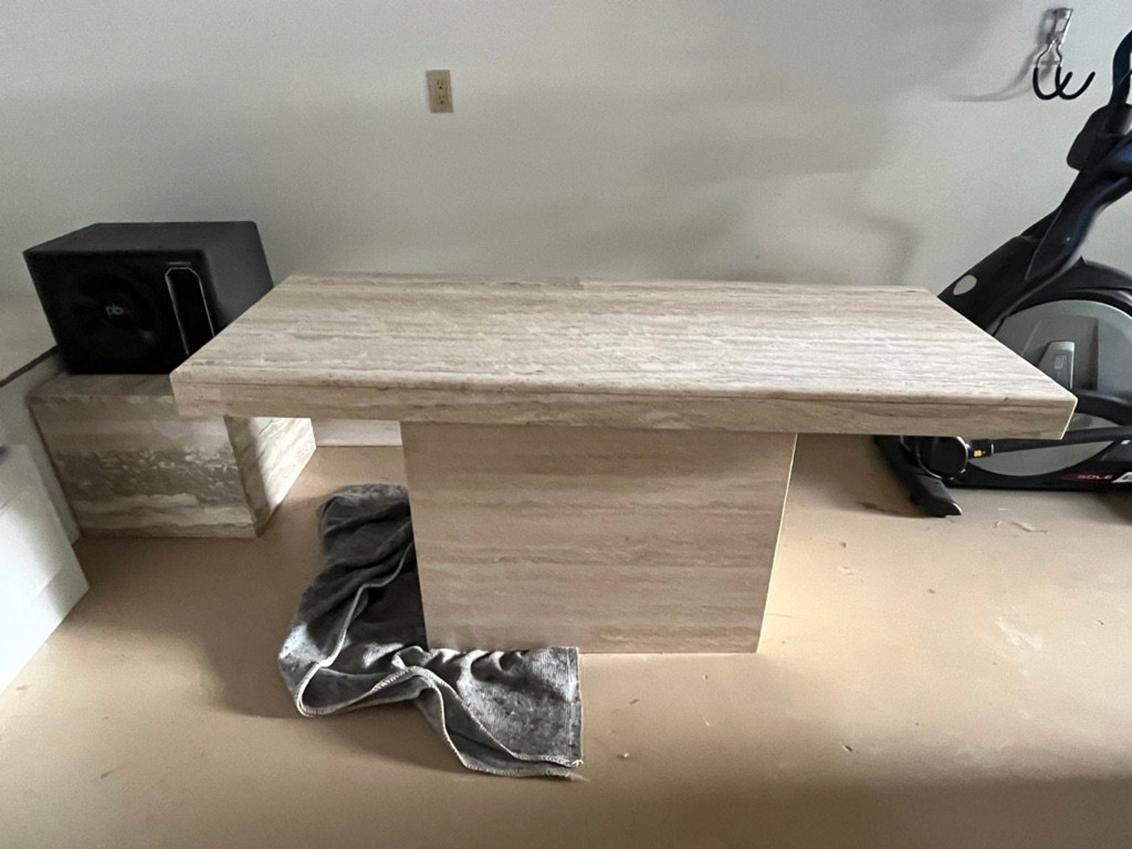 Travertine Table Buffet or Foyer Table Can Be Used Inside or - Etsy