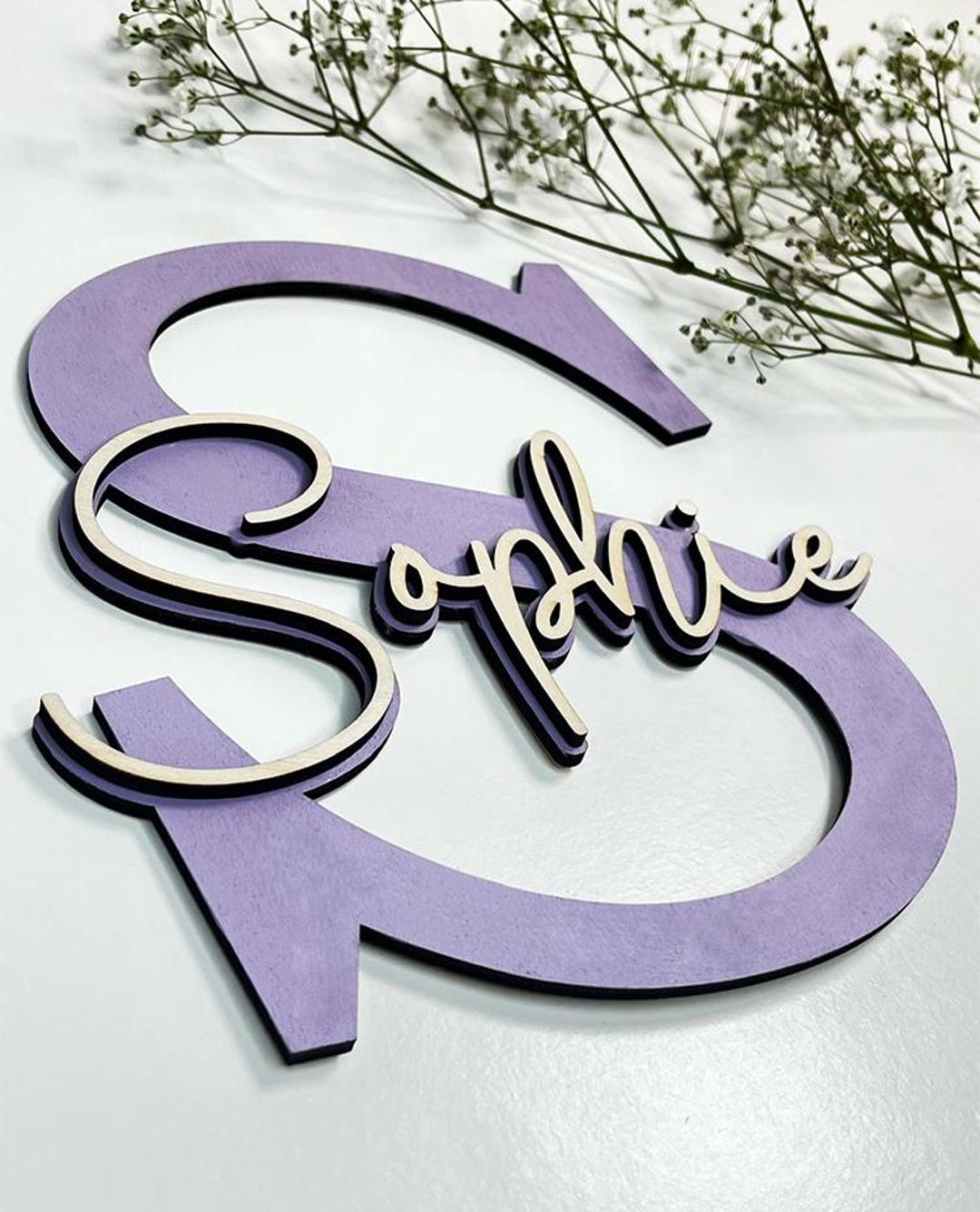 Personalized 3D Wooden Letters Wall Decoration With Name Handmade for ...