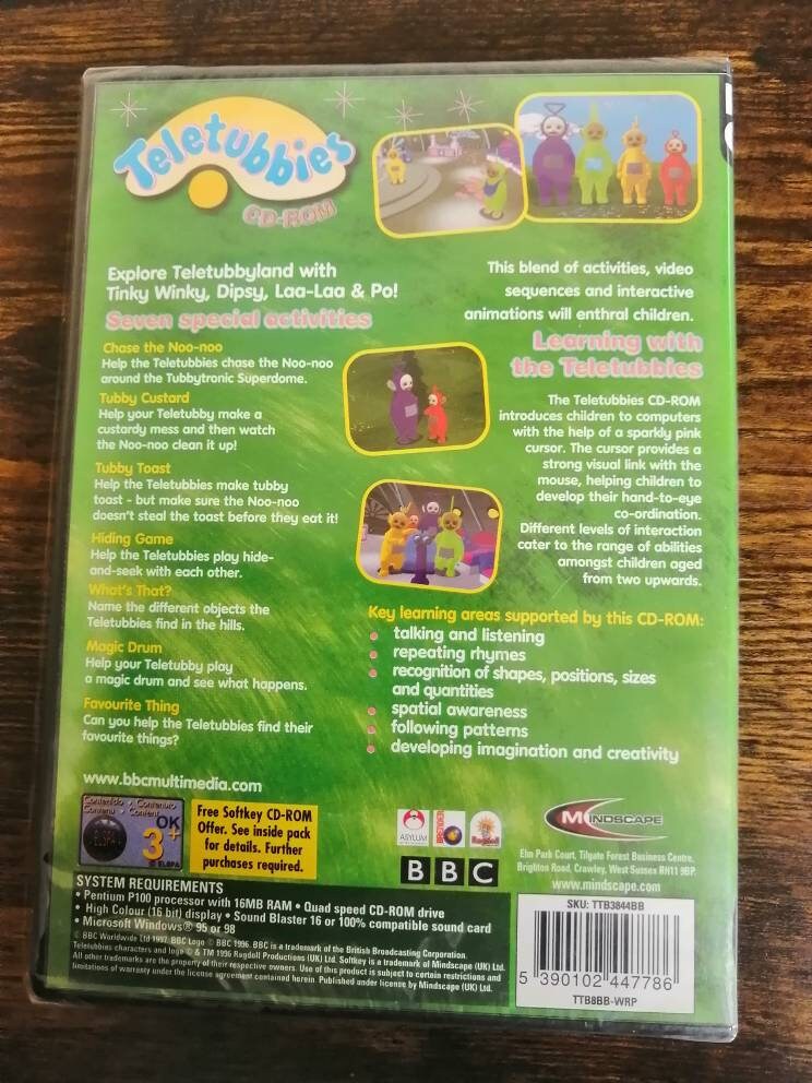 Teletubbies: Play With the Teletubbies PC Windows 1998 CD ROM - Etsy UK