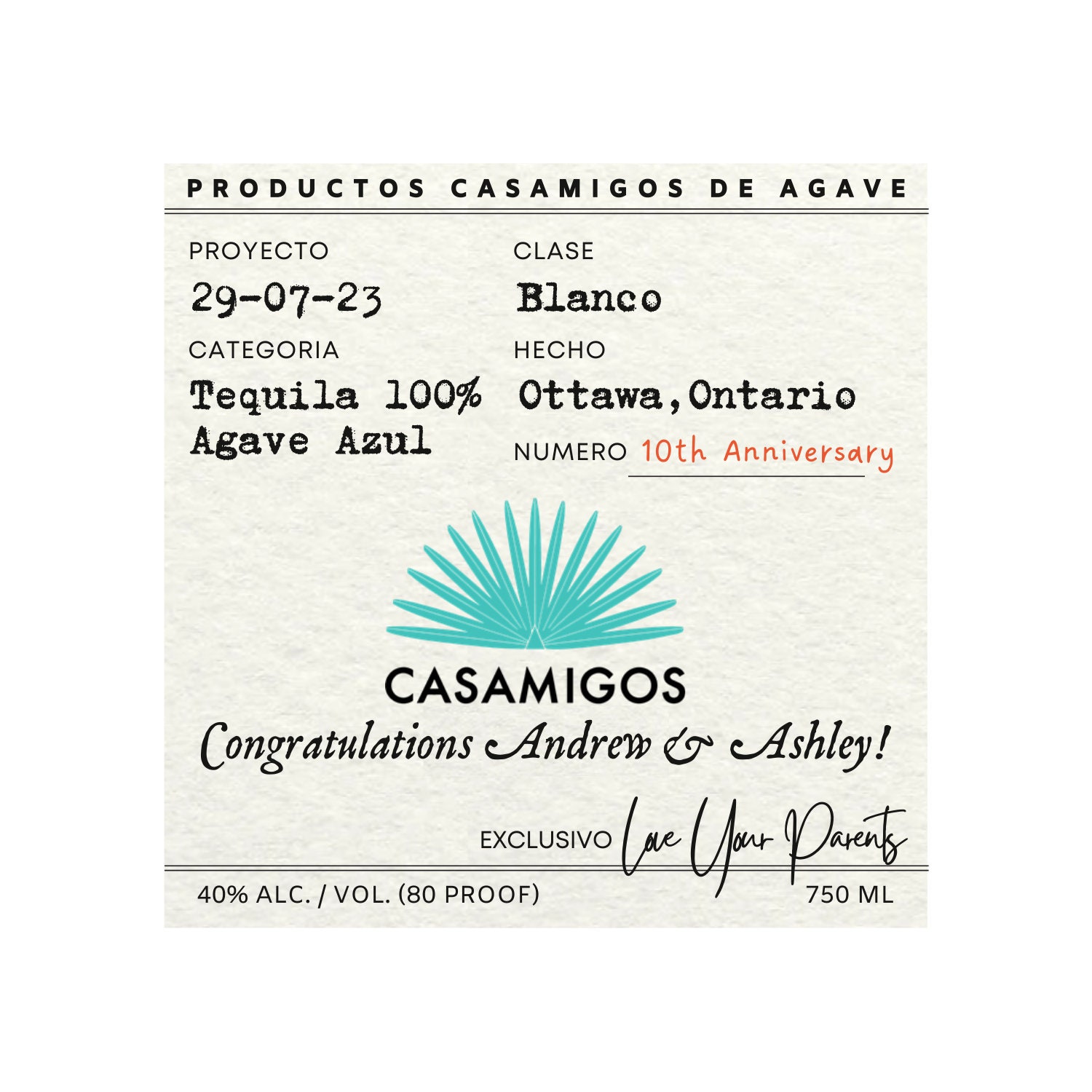 Custom Tequila Labels (birthday, Anniversary, Wedding, Milestone) - Etsy