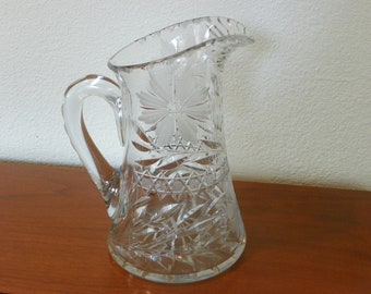 Lead Crystal Pitcher - Etsy