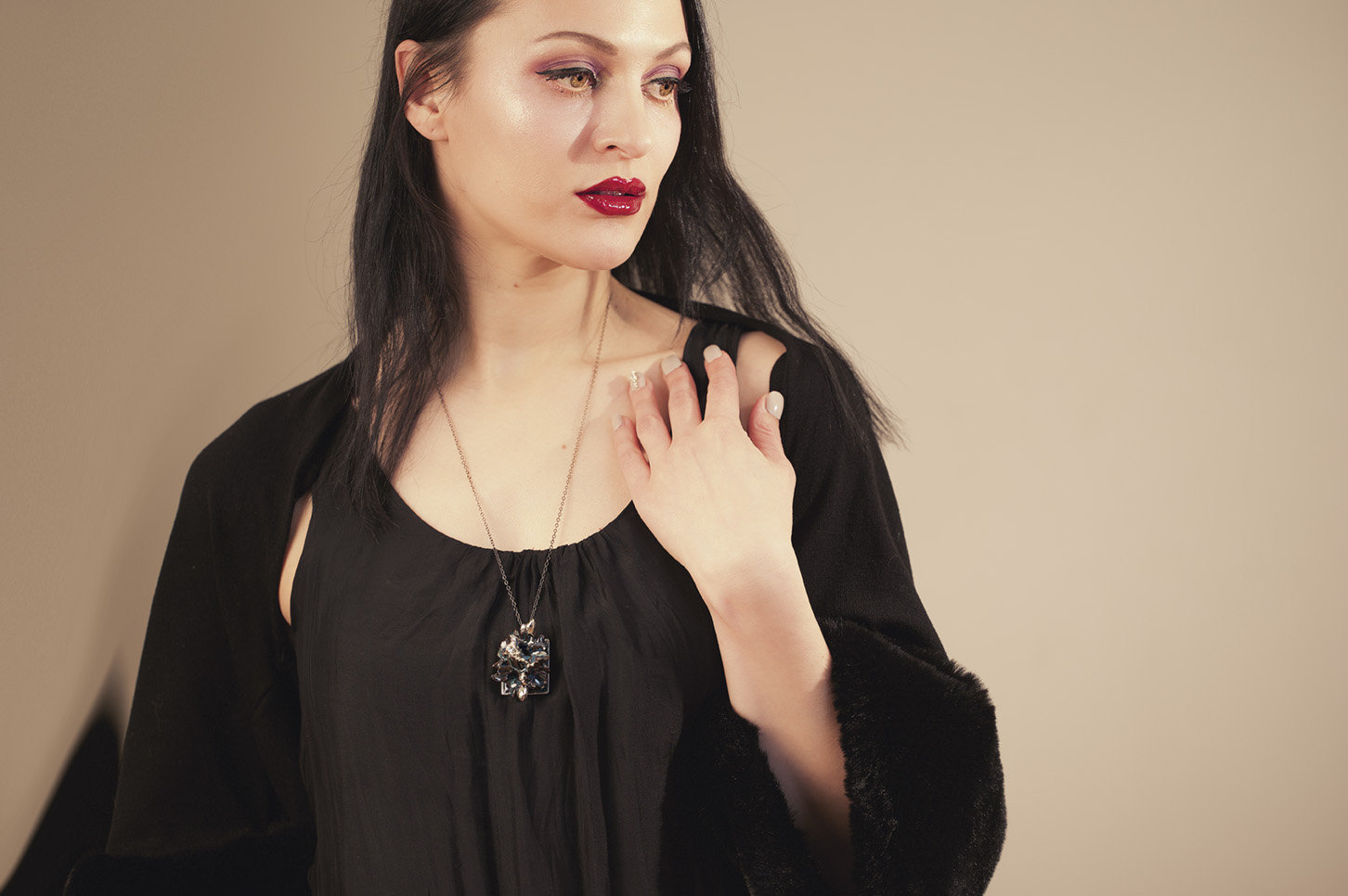 Ceramic Pendant sakura Flow Ocean Mist Stainless Steel in Silver - Etsy