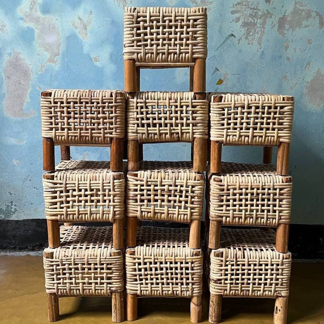 Set 4 Mini Woven Table Rattan for Newborn Props Photography - Etsy