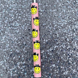 Smiley Face Pen - Paper Mate Inkjoy Gel Pen • REFILLABLE INK - Etsy
