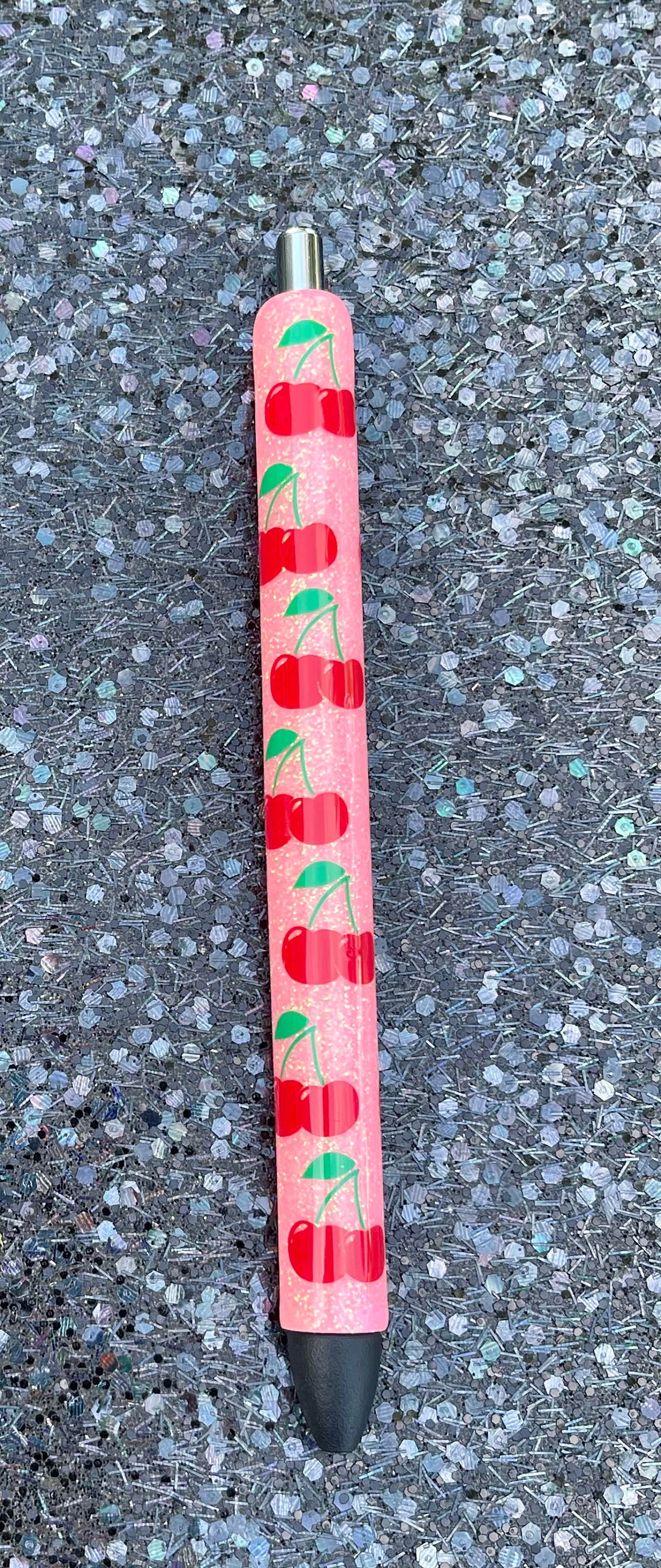 Cherry / Cherries Pen - Paper Mate Inkjoy Gel Pen • REFILLABLE INK - Etsy