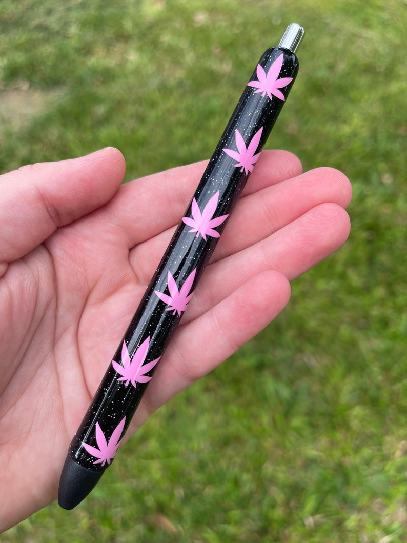 Marijuana Pot Leaf Pen - Paper Mate Inkjoy Gel Pen • REFILLABLE INK - Etsy