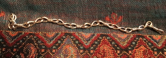 Awesome Unique Link Sterling Silver Chain Bracelet - Gem
