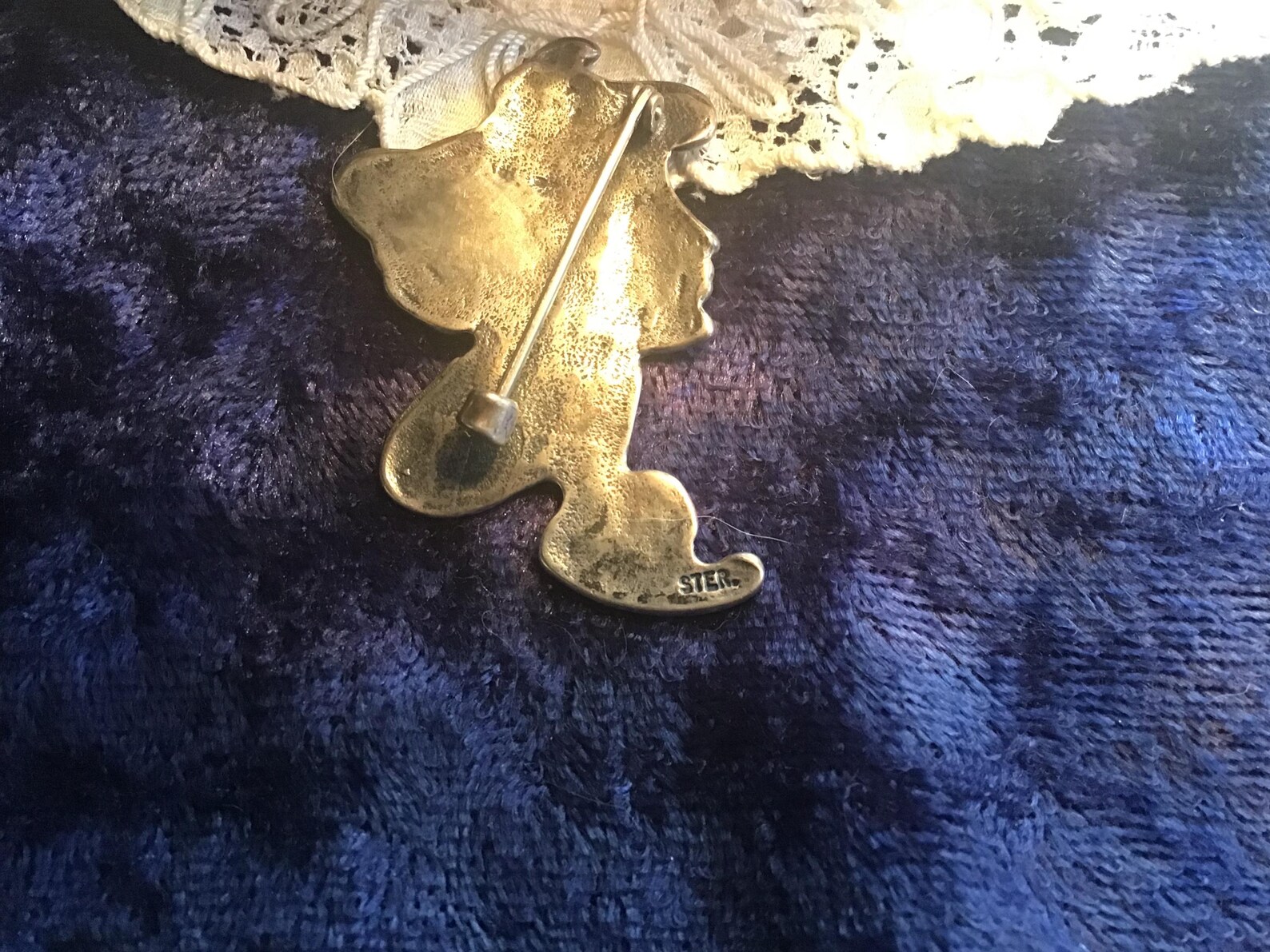 Antique Art Nouveau Sterling Silver Lady Brooch Pendant, C1915 - Etsy