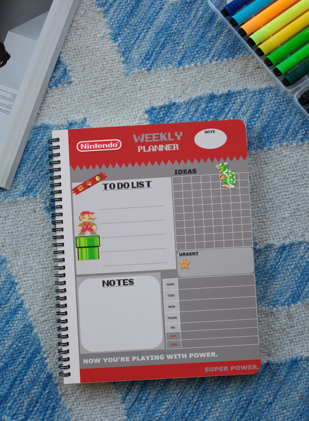 Retro Gaming Weekly Planner - Etsy
