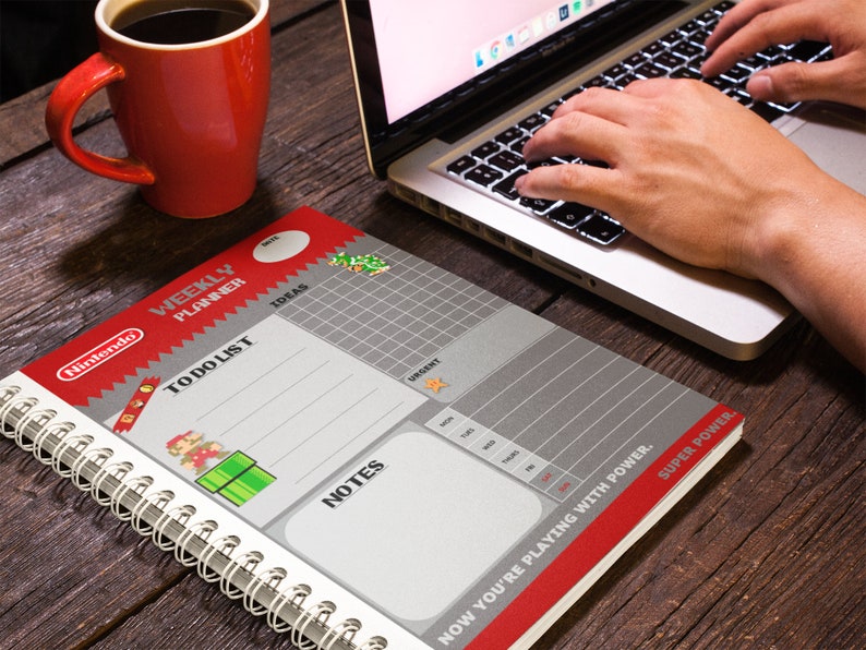 Retro Gaming Weekly Planner - Etsy