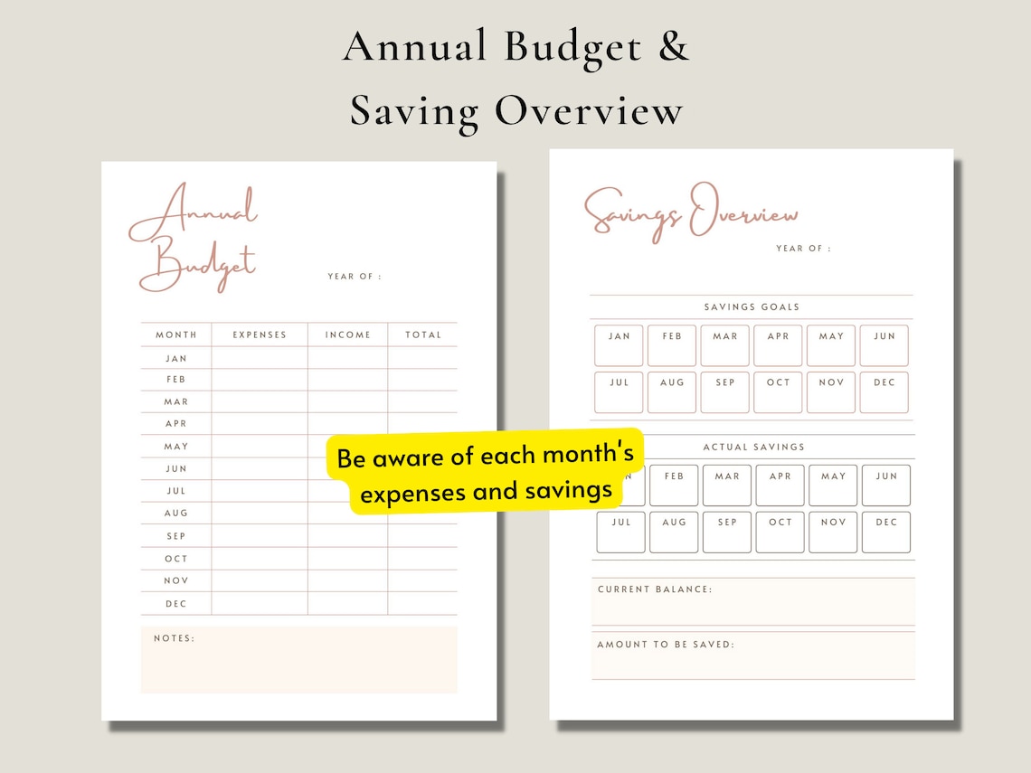 Monthly Budget Planner Overview Template Printable, Paycheck Tracker ...