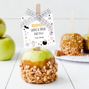 Halloween Gift Tags, Printable Halloween Favor Tags, Pastel Halloween ...