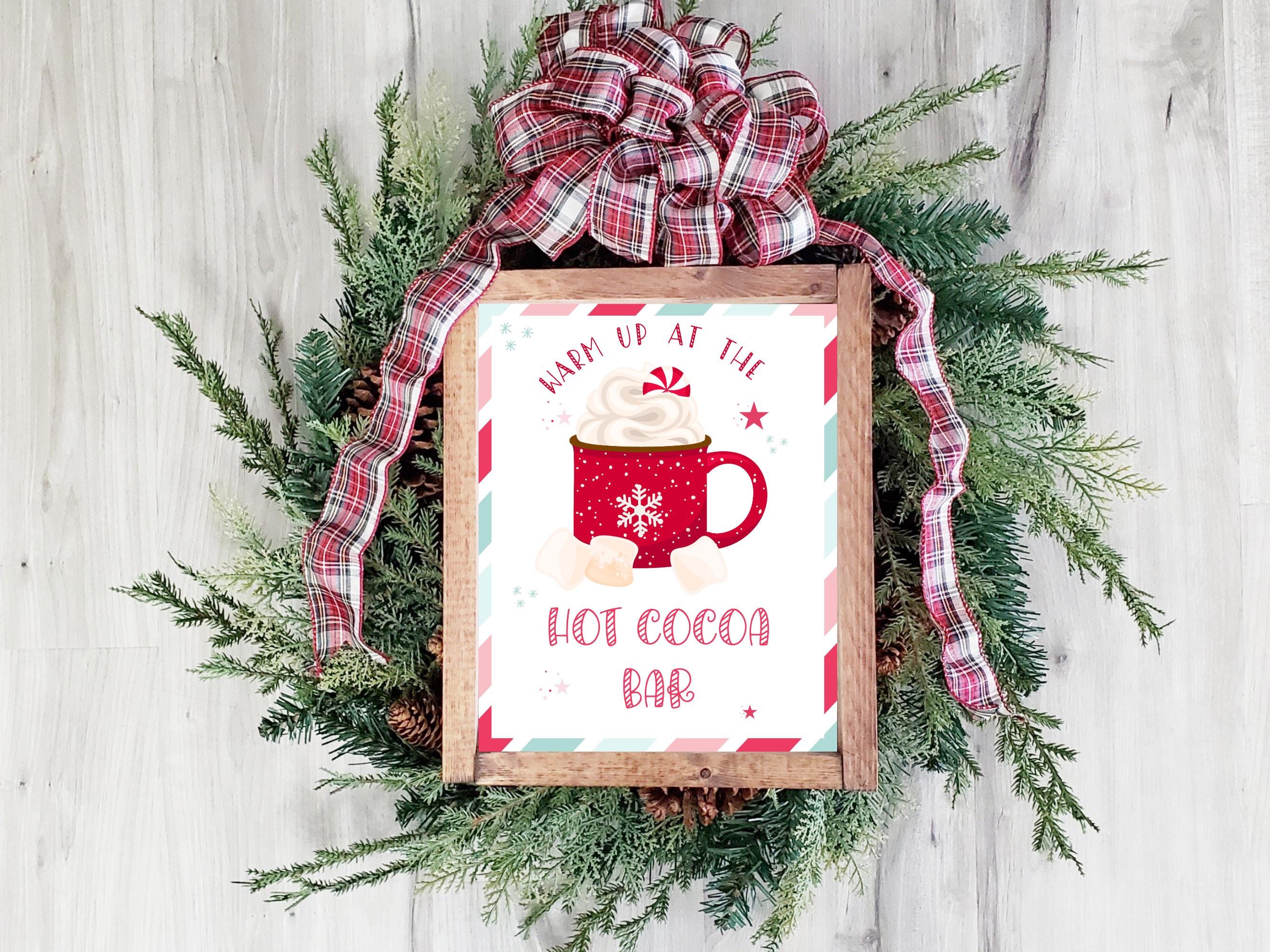 Hot Cocoa Bar Sign Template, Hot Chocolate Bar Sign Template, Kids ...