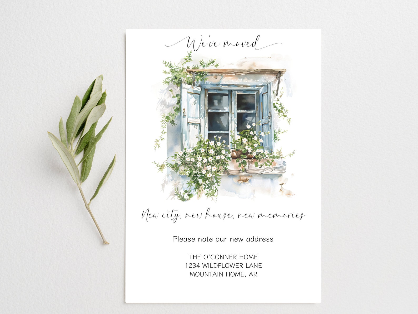 Moving Announcement Card, Printable We've Moved Cards, Editable We Are ...