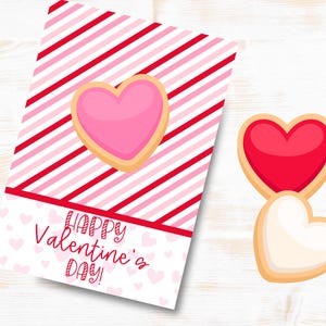 Valentine's Day Cookie Card, Mini Cookie Card, Cute Cookie Packaging ...