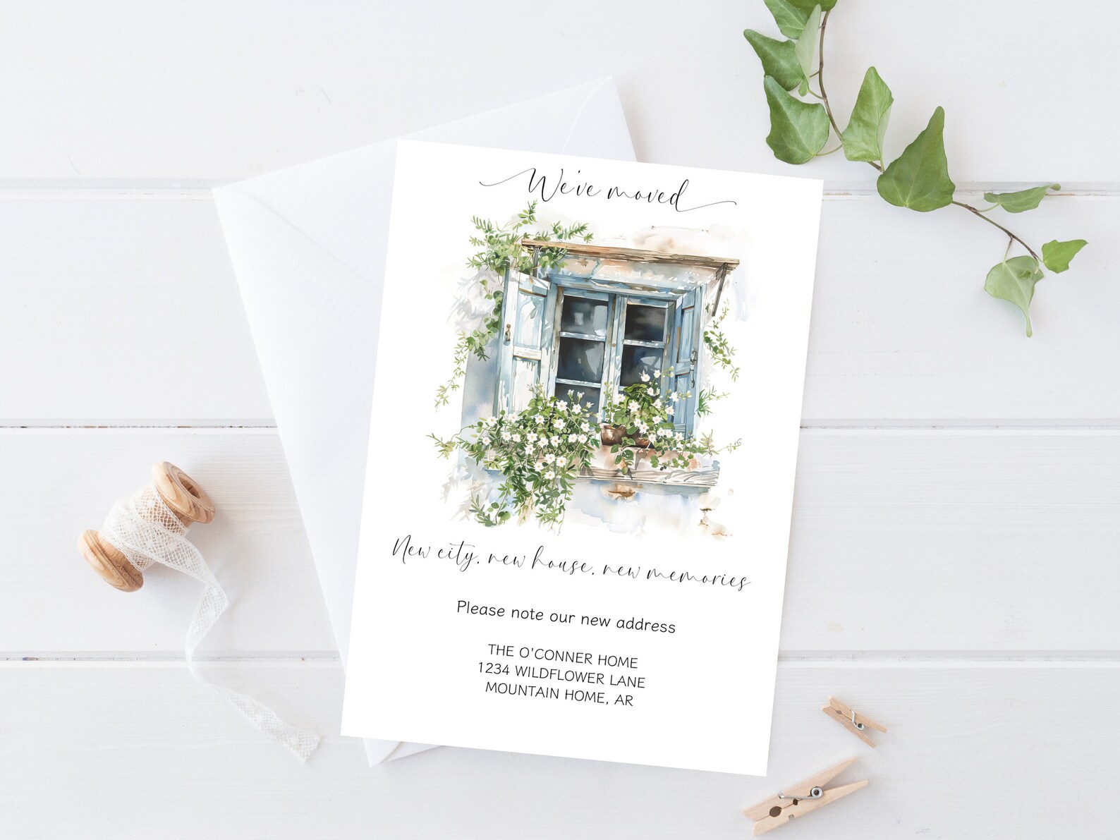 Moving Announcement Card, Printable We've Moved Cards, Editable We Are ...