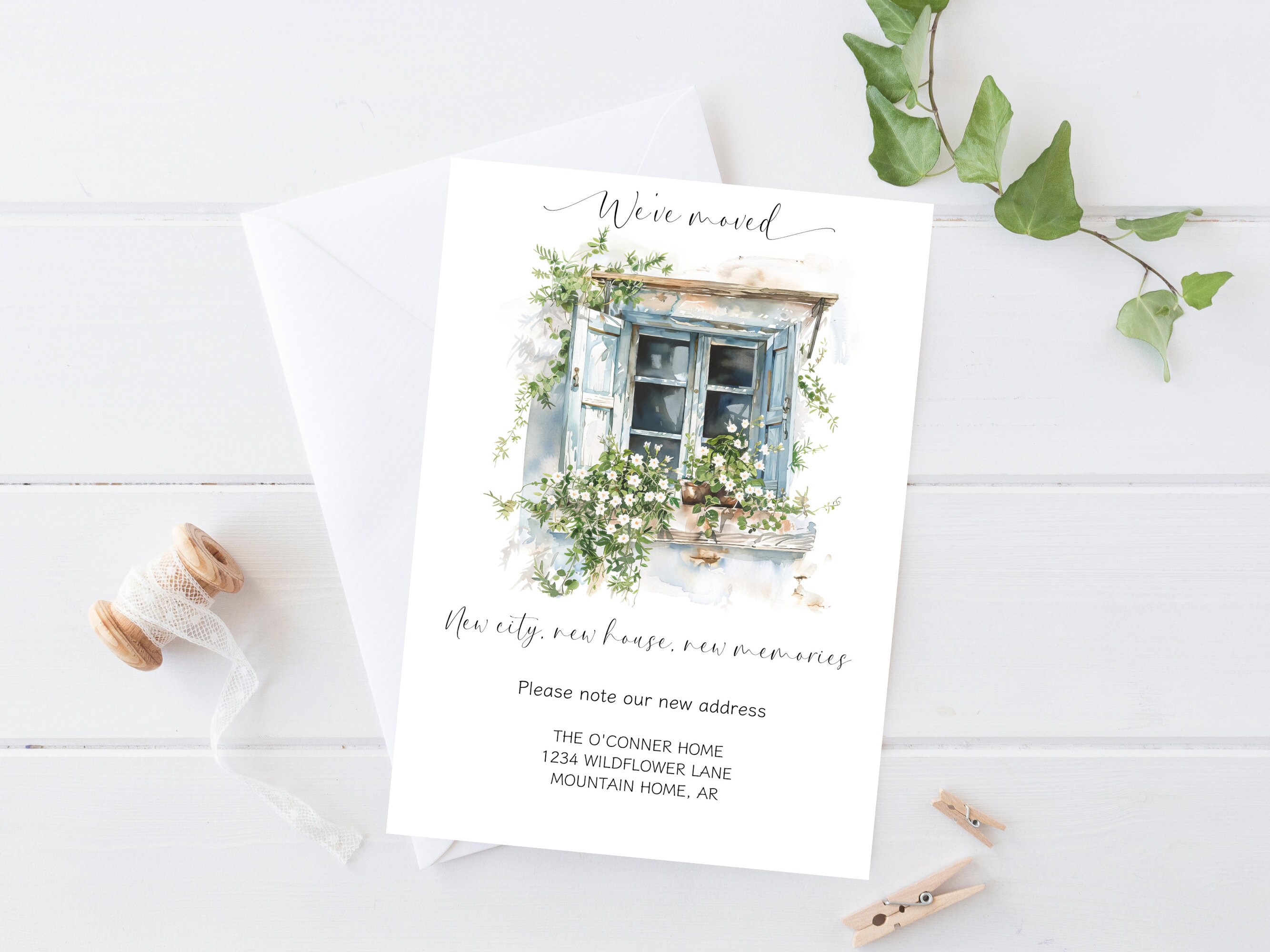 Moving Announcement Card, Printable We've Moved Cards, Editable We Are ...