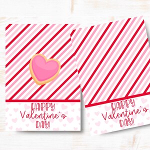 Valentine's Day Cookie Card, Mini Cookie Card, Cute Cookie Packaging ...