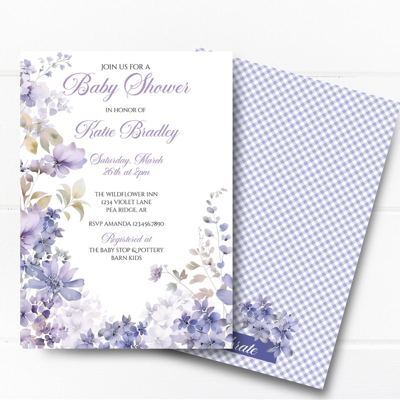 Lavender Baby Shower - Etsy