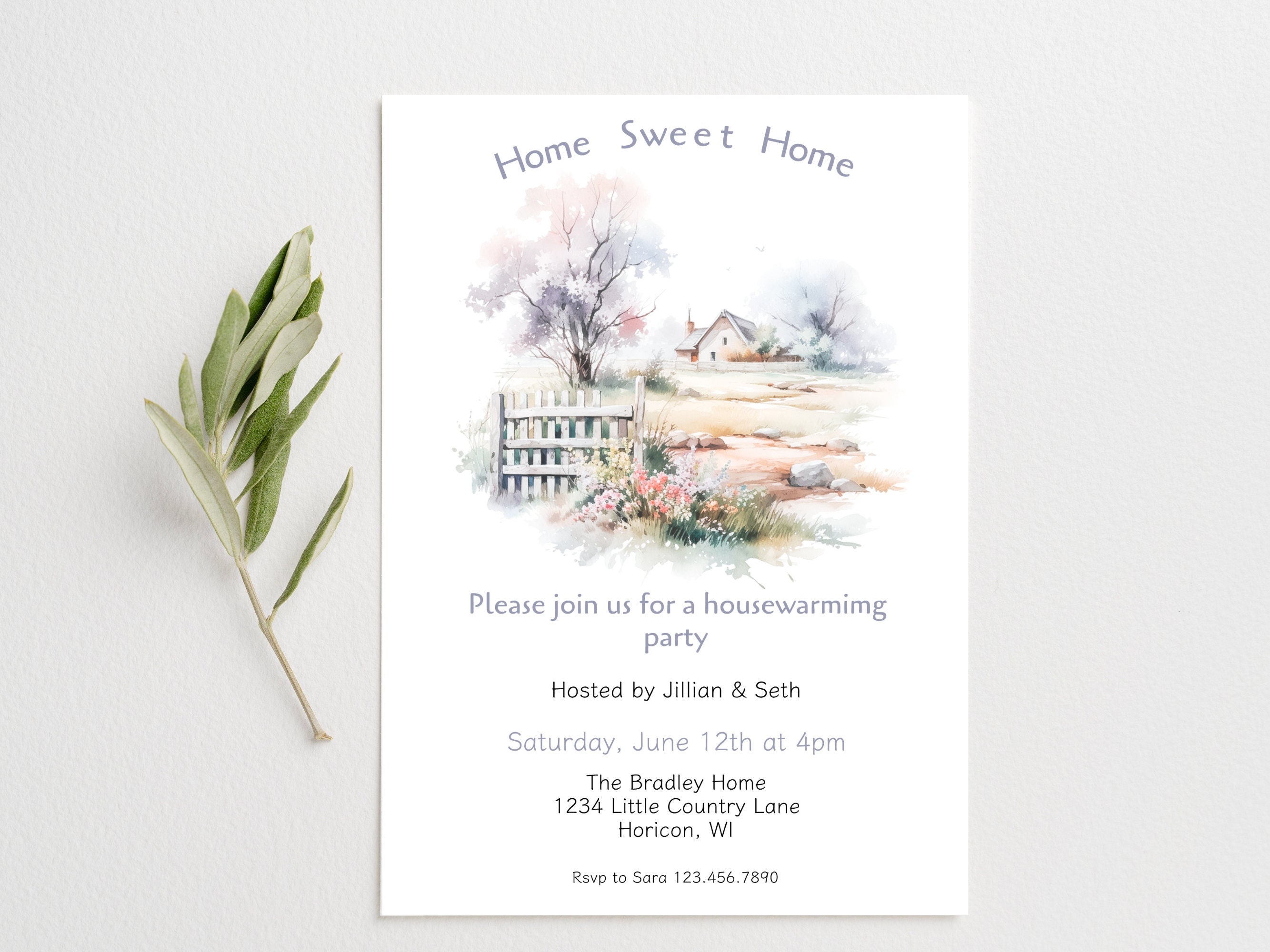 Housewarming Party Invitation, Printable New Home Party Invitation ...
