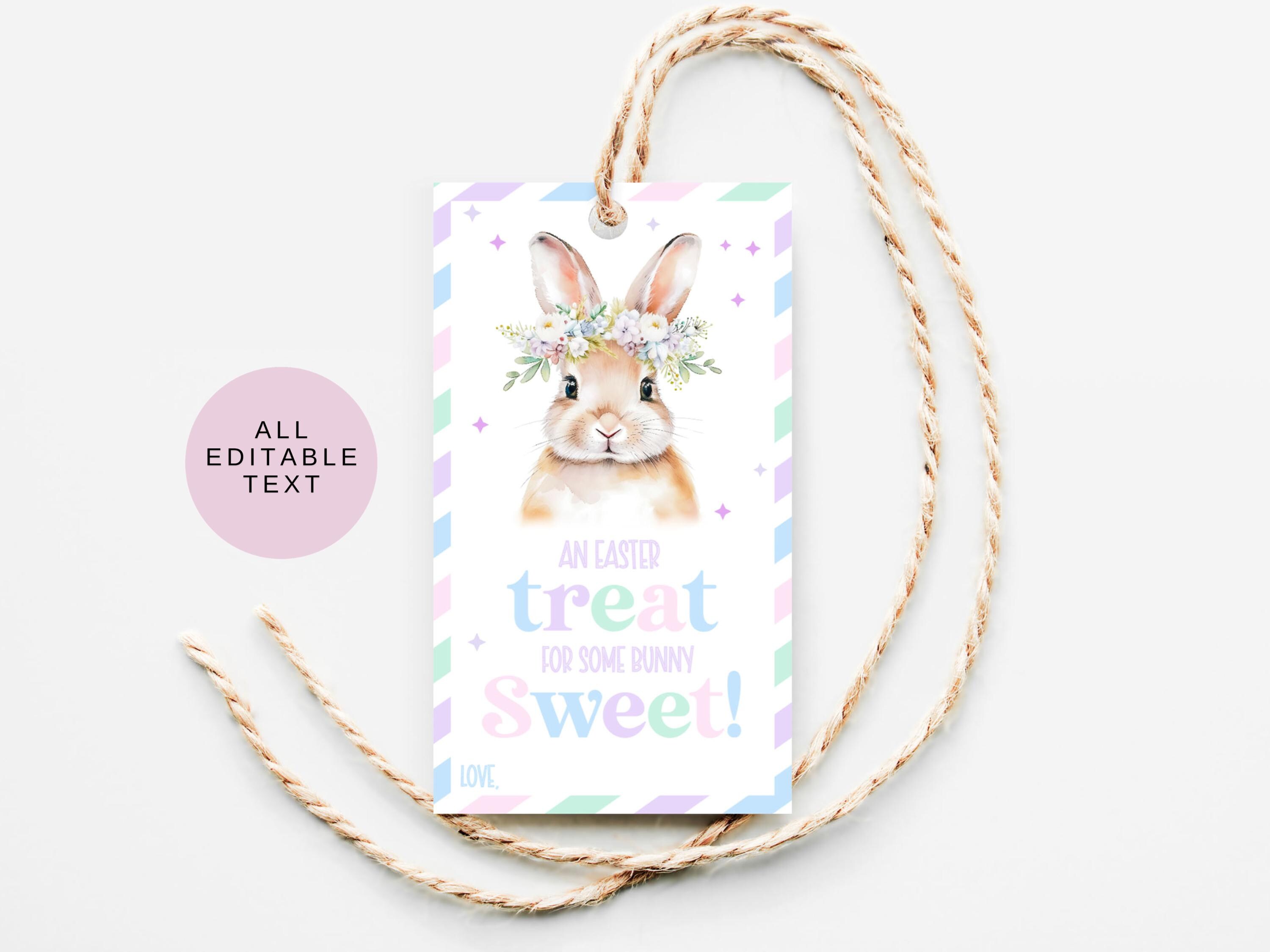 Easter Party Favor Tags, Easter Treat for Some Bunny Sweet Gift Tag ...