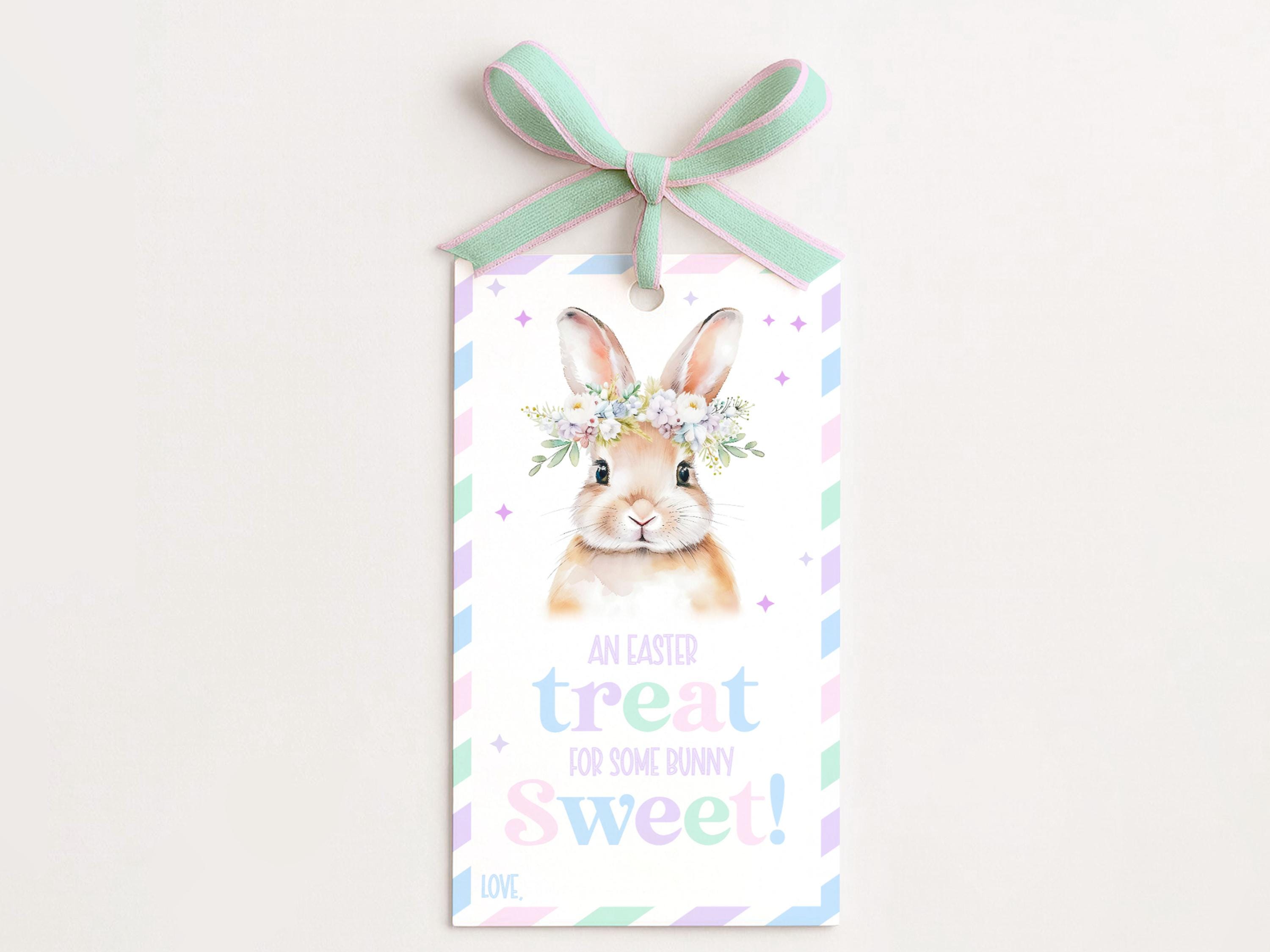 Easter Party Favor Tags, Easter Treat for Some Bunny Sweet Gift Tag ...