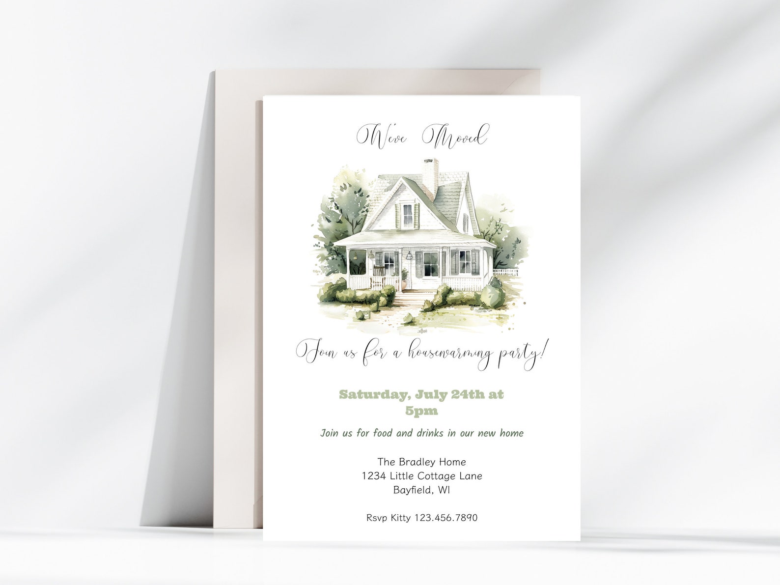 Housewarming Party Invitation, Printable New Home Announcement ...