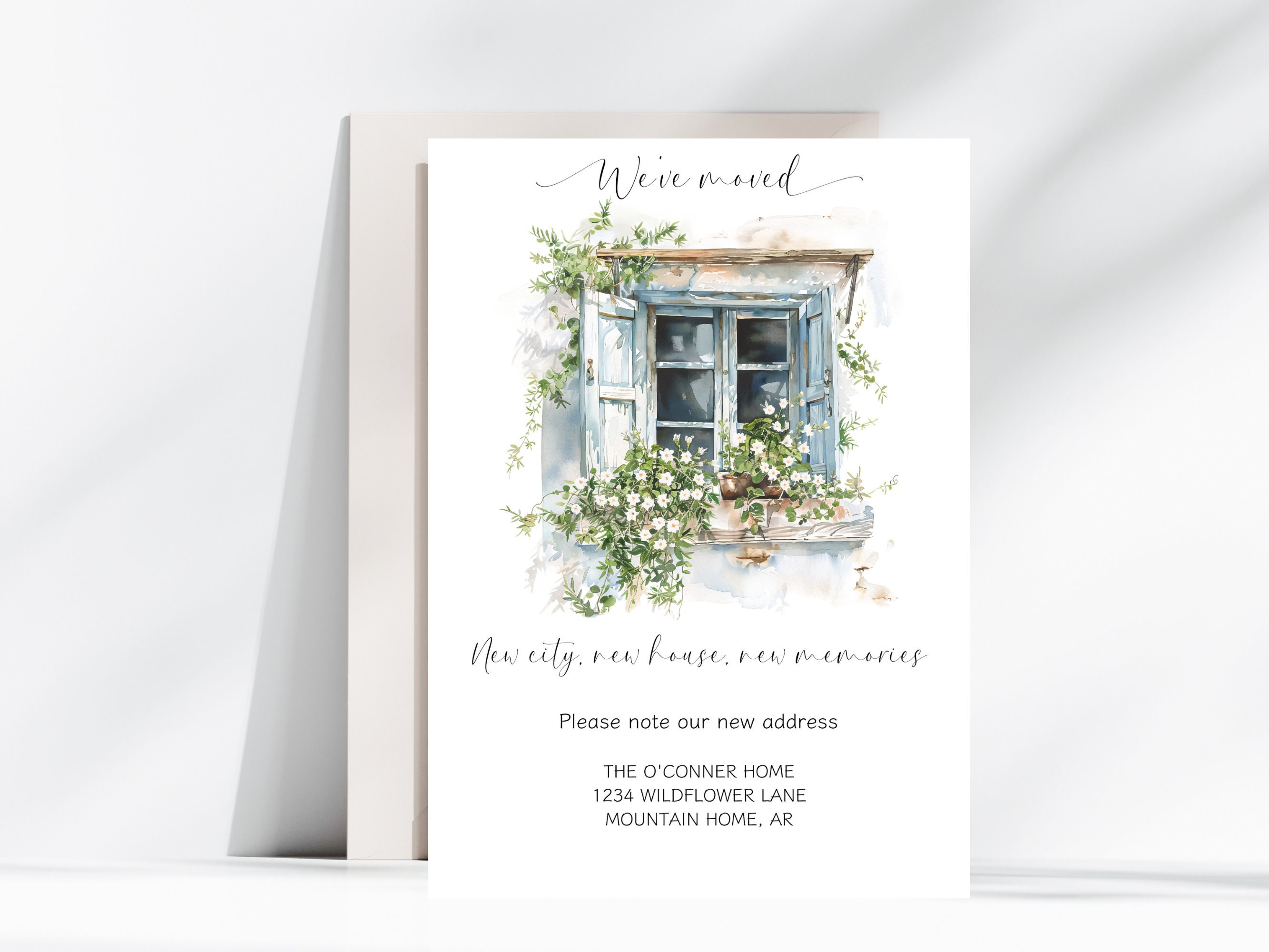 Moving Announcement Card, Printable We've Moved Cards, Editable We Are ...