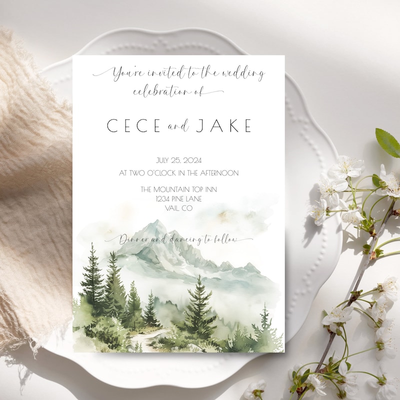 Mountain Wedding Svg - Etsy