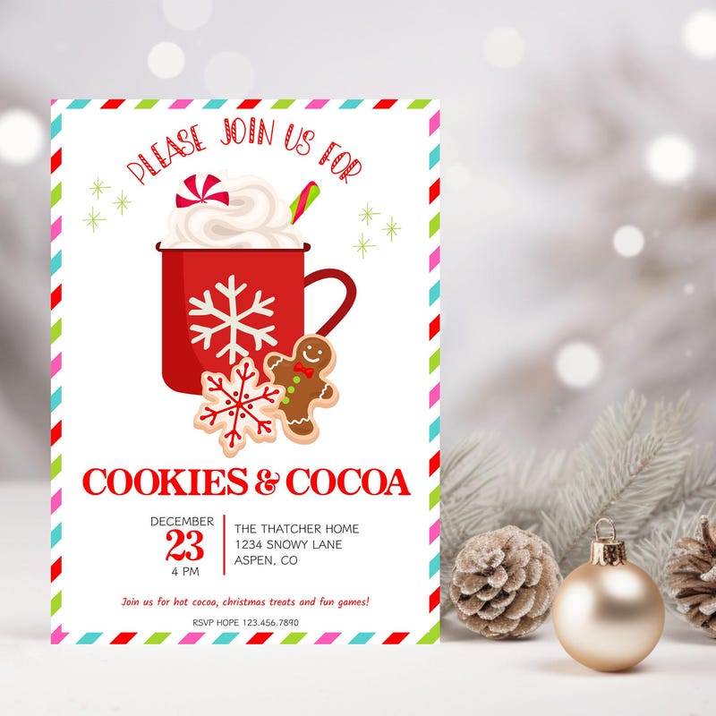 Hot Cocoa Flyer - Etsy