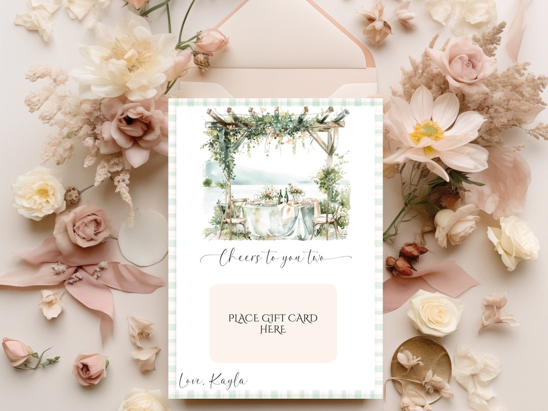 Wedding Gift Card Holder, Wedding Gift Idea, Printable Wedding Table ...