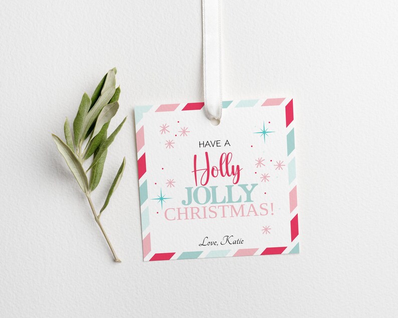 Christmas Favor Tags, Printable Christmas Gift Tags, Holiday Gift Tags ...