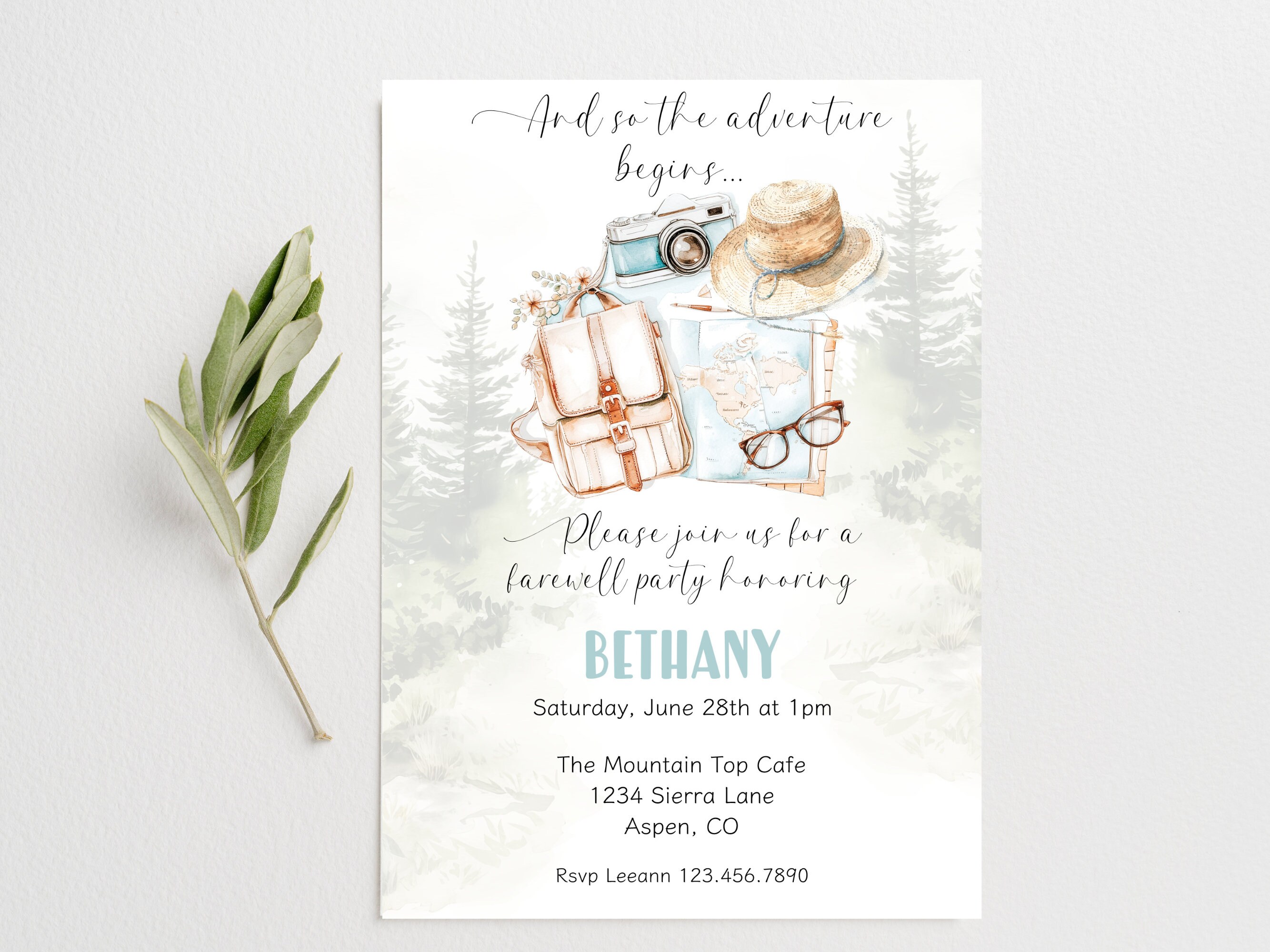 Farewell Party Invitation, Going Away Party Printable Invitation ...