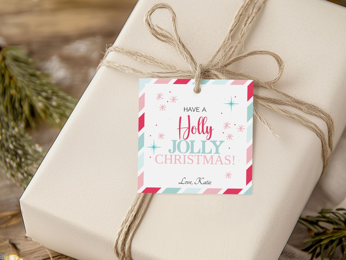 Christmas Favor Tags, Printable Christmas Gift Tags, Holiday Gift Tags ...