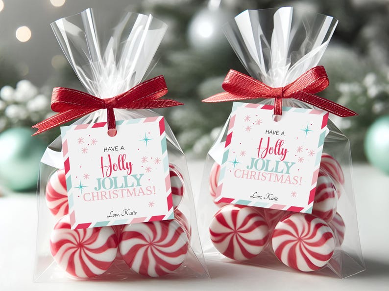 Christmas Favor Tags, Printable Christmas Gift Tags, Holiday Gift Tags ...