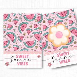Watermelon Mini Cookie Cards: Sweet Summer Treats (digital Download) - Etsy