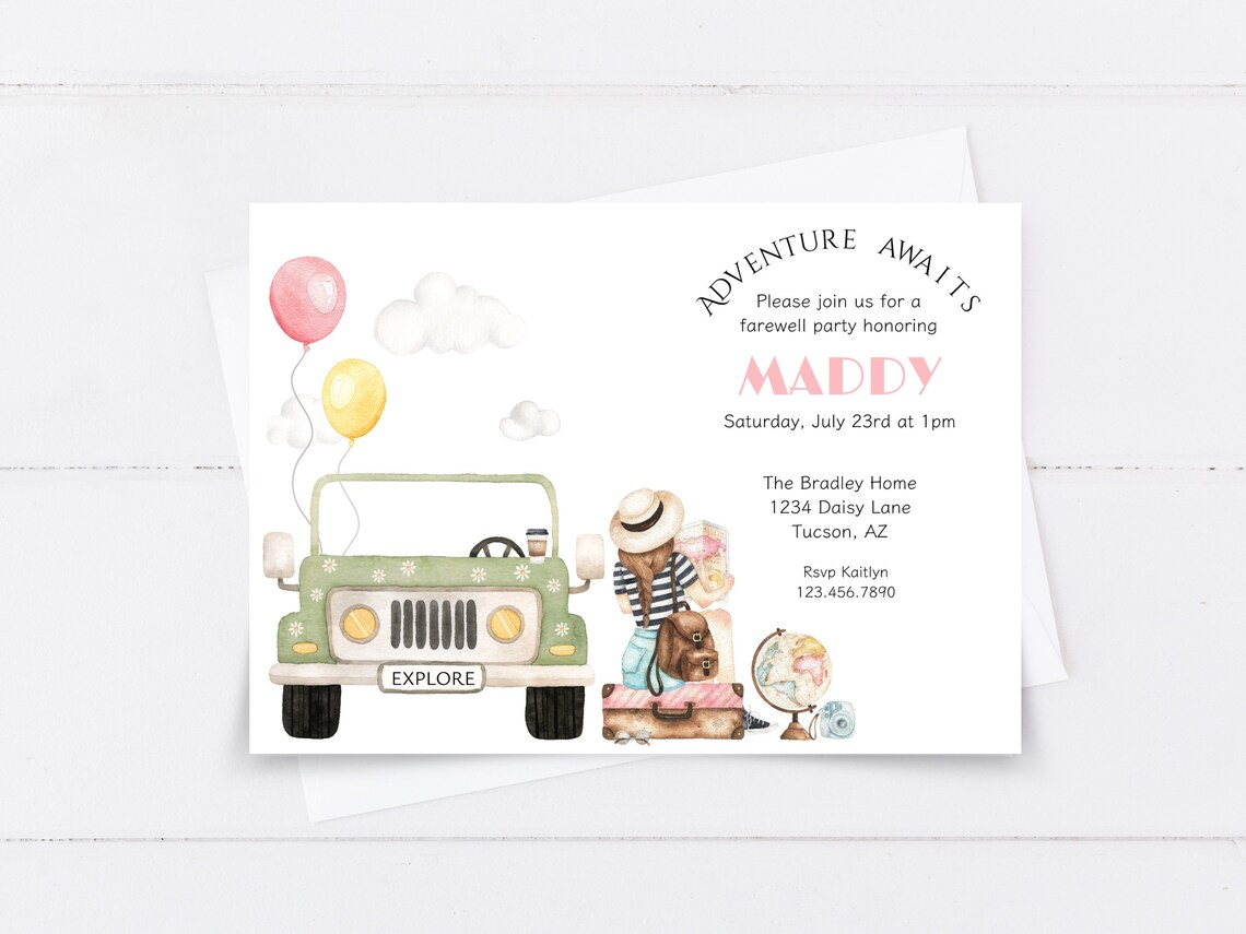 Farewell Party Invitation, Printable Going Away Party Invitation ...