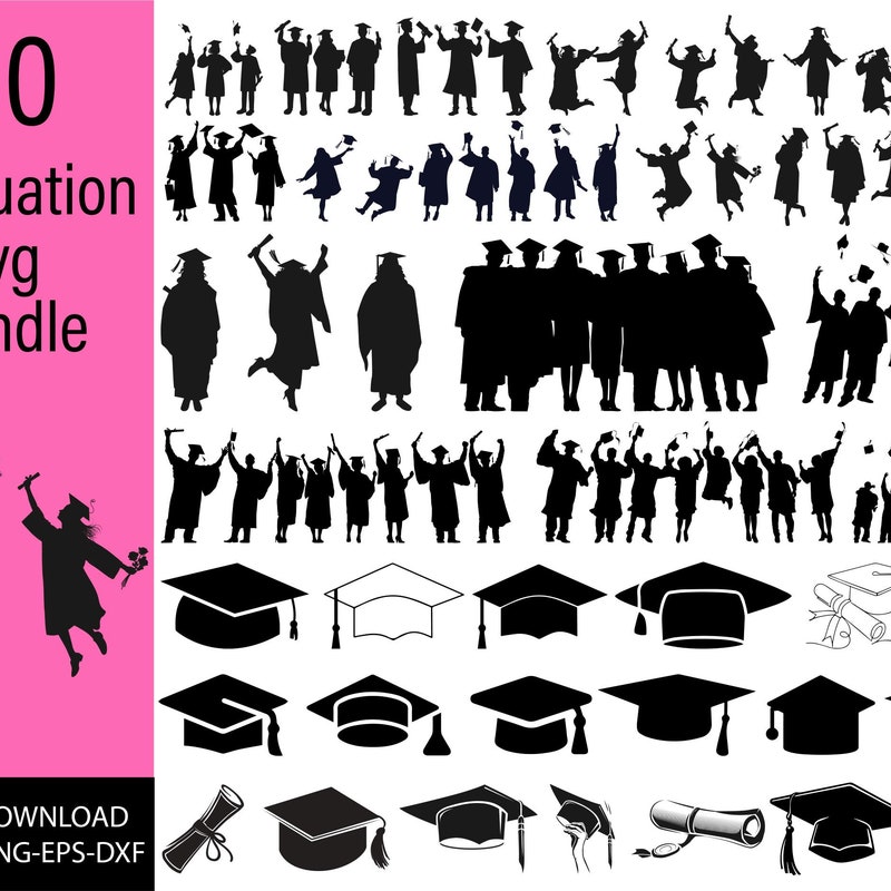 Graduation Silhouette - Etsy
