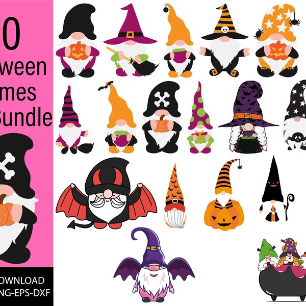 Halloween Gnome Svg - Etsy