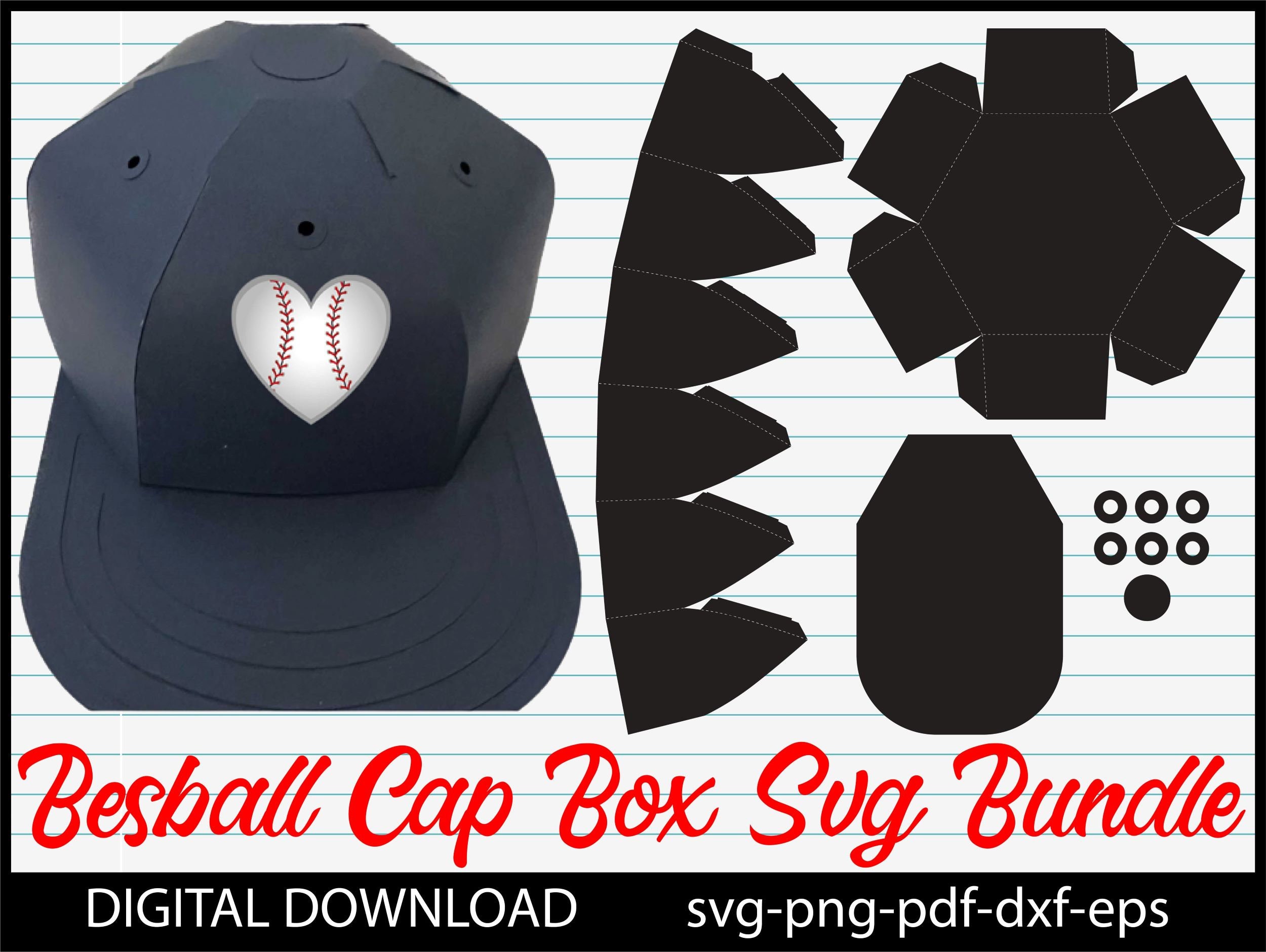 Paper Baseball Cap Template