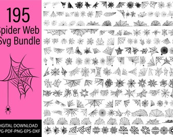 Spider Web SVG Bundle, Spider Web PNG Bundle, Spider Web Clipart ...
